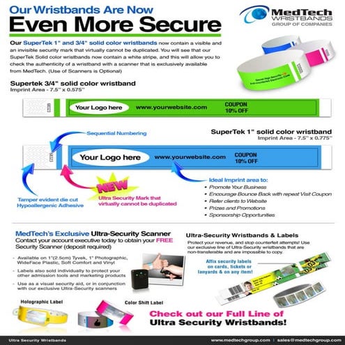 Ultra Security Wristbands | PDF