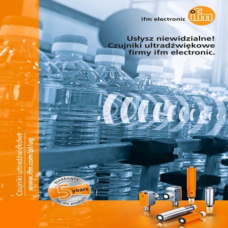 Czujniki ultradźwiękowe firmy ifm 2016 | PDF