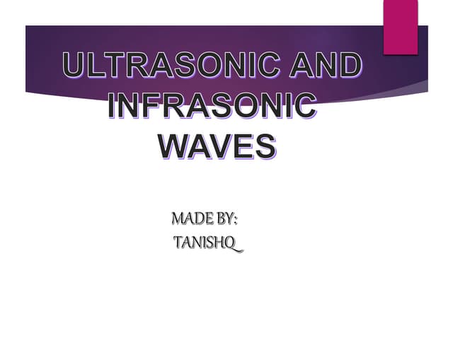 Infrasound & Ultrasound | PPT