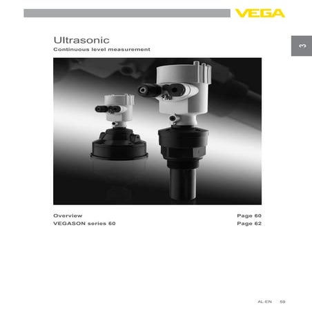 VEGA Ultrasonic Level Measurement - VEGASON Ultrasonic Level ...