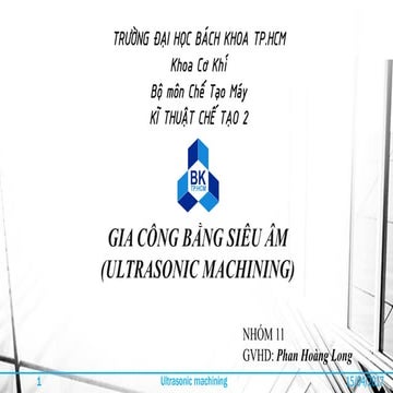 Ultrasonic machining | PDF