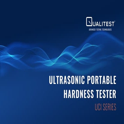 UCI Series Ultrasonic Hardness Testers - Precision Meets Portability | PDF