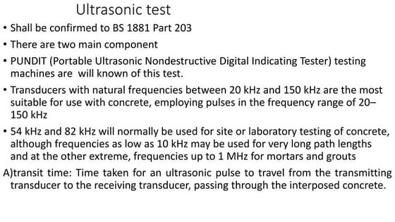 Pull out test for concrete | PPTX