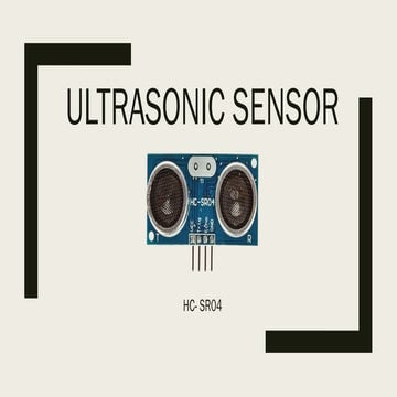Ultrasonic sensor | PPT