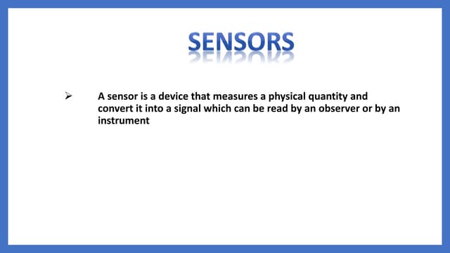 Ultrasonic sensor | PPTX