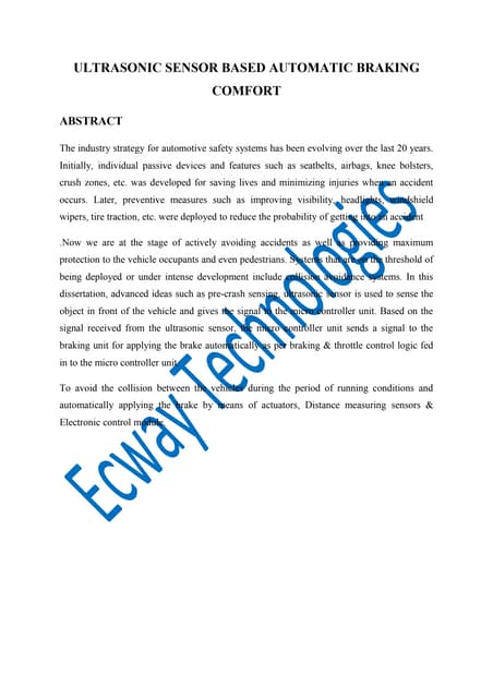 Passive safety system in cars | PPT