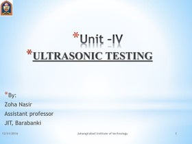 Advance NDT Methods | PPT