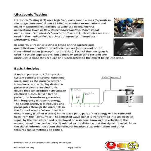 ULTRASONIC TESTING REPORT | DOCX