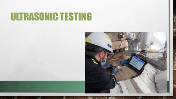 ULTRASONIC TESTING REPORT | DOCX | Physics | Science