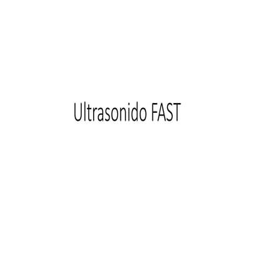Ultrasonido fast | PPTX
