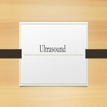 Ultrasound Presentation_powerpoint presentation | PPTX