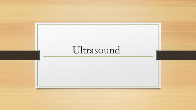 Types of Ultrasound Probes | PPTX