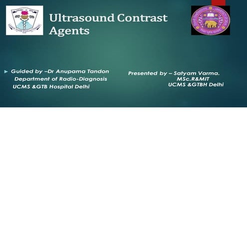 Ultrasound Contrast agent .ppt