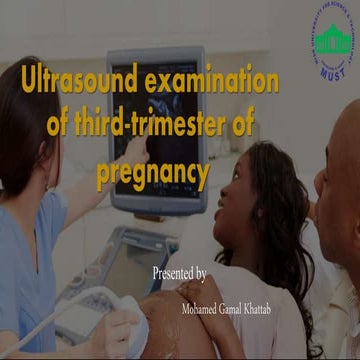Ultrasound examination of the third trimester of pregnancy | PPTX
