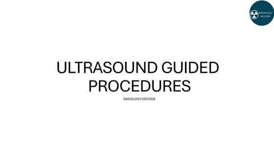 all about Ultrasound guided biopsy by radiology decode | PPT