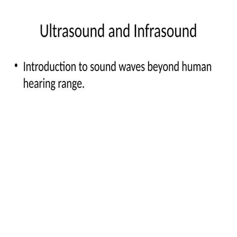 Ultrasonic and infrasonic waves for physics.pptx