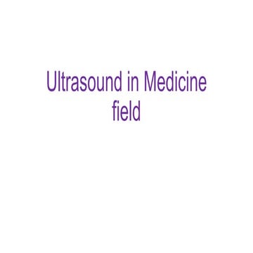 Ultrasound imaging in Medicine field.pptx
