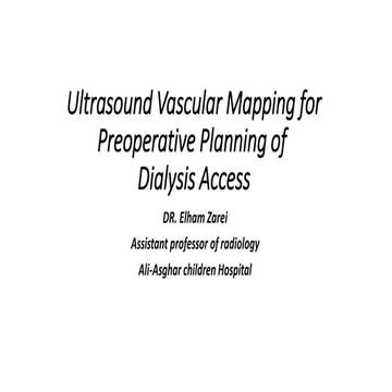 Ultrasound vascular mapping. | PDF