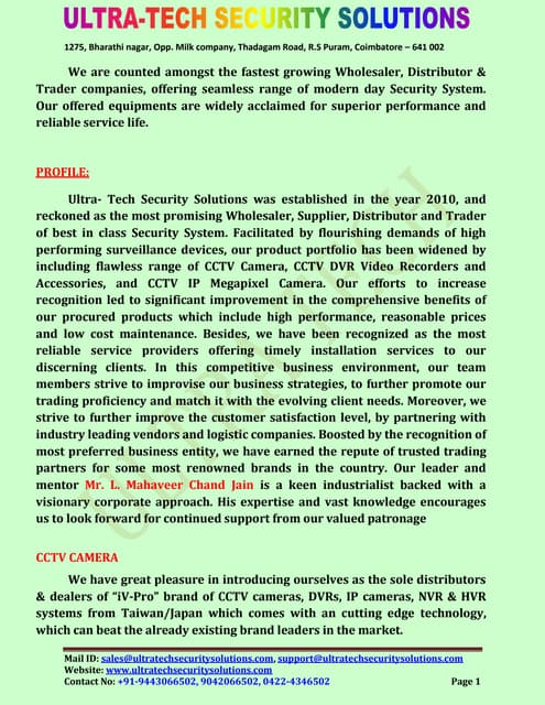 Parking & Security Solution | PDF