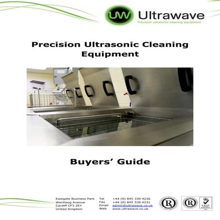 Ultrawave precision ultrasonic cleaning equipment buyers guide | PDF