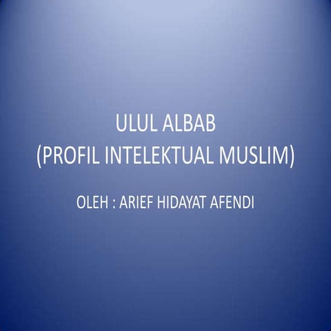 Ulul albab | PPTX