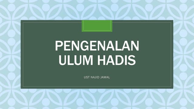Dakwah Fardiyah oleh Mustafa Masyhur | PPTX