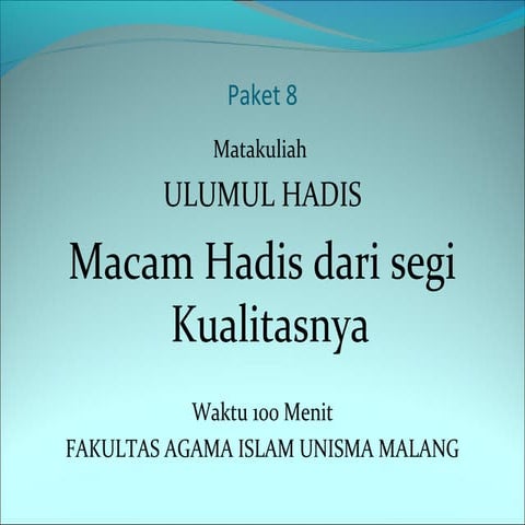 Ulumul hadis2009 | PPS