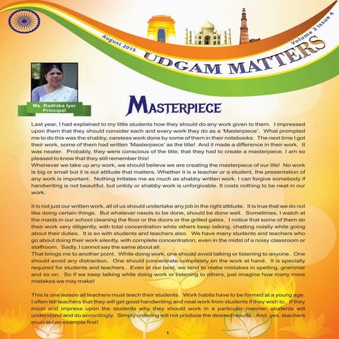 UDGAM MATTERS AUGUST 2015 | PDF