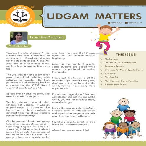 Udgam Matters March 2014 | PDF