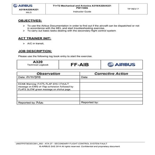 MIL guide for training course Airbus aircraft | PDF