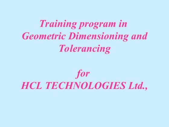 Introduction to Geometric Dimensioning and Tolerancing (GD&T) | PPT | 3-D Graphics | Computer ...