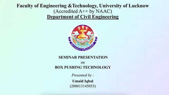 Box Pushing Technique | PDF | Rail Travel | Travel Type