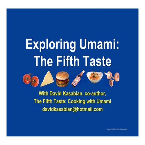 Exploring Umami: The Fifth Taste | PDF