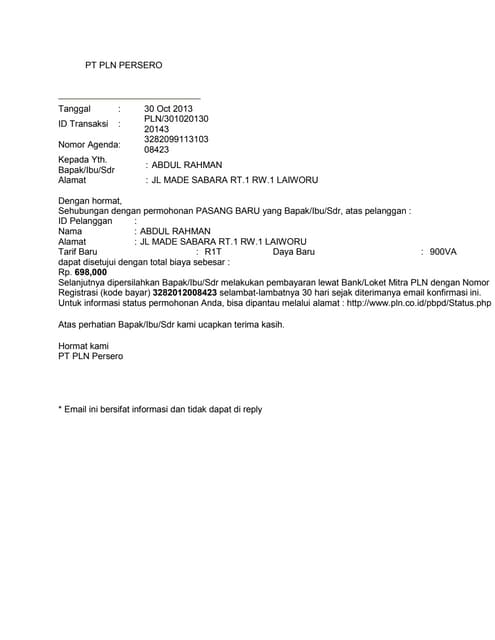 Nomor register | PDF