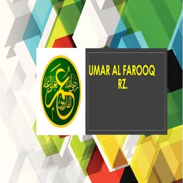 UMAR_AL_FAROOQ_RZ life presentation ppt | PPTX