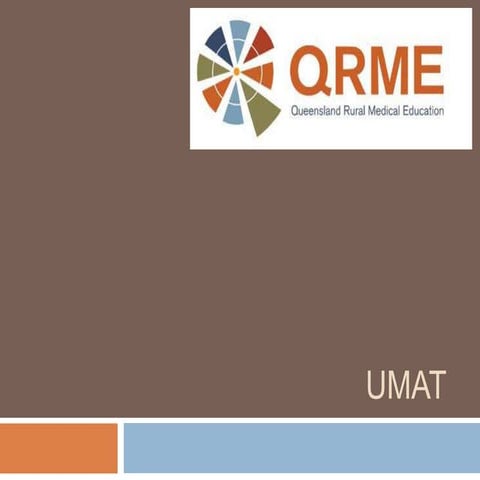 UMAT workshop | PPTX | Standardized Testing | Educational Assessment