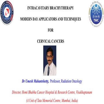 Intracavitary brachytherapy modern day applicators and techniques | PPT