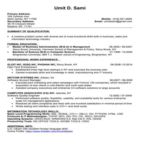 2016 Resume | DOCX