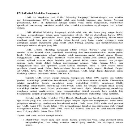 Perancangan Sistem Berorientasi Objek Dengan UML | PPTX
