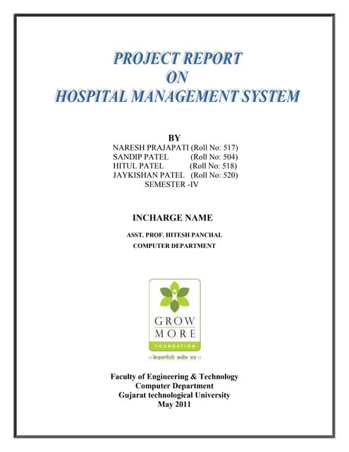 Use case of hospital managment system | PPTX | Healthcare Industry ...
