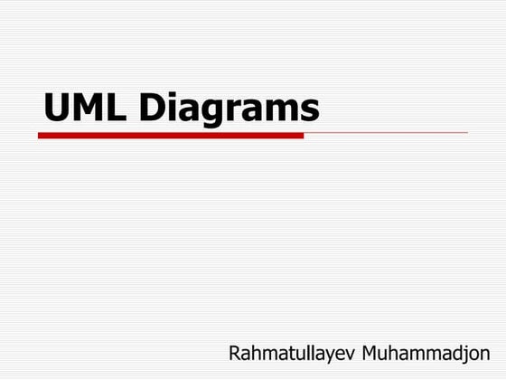 Overview of UML Diagrams | PPTX