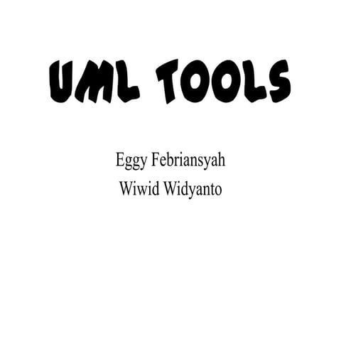 Uml tools | PPTX
