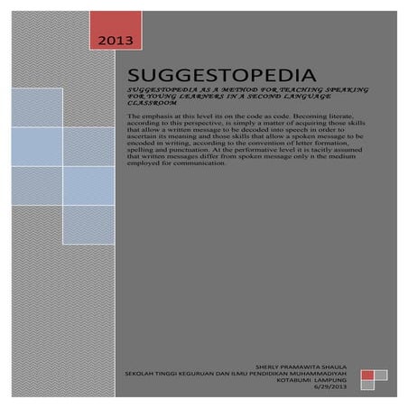 Suggestopedia teaching method | PPTX