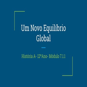Um Novo Equilíbrio Global | PDF