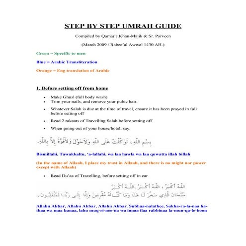 Umrah guide | DOC