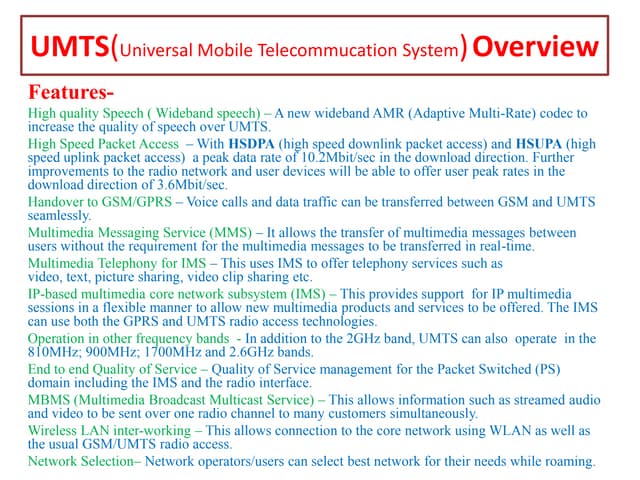 Umts system architecture | PPT