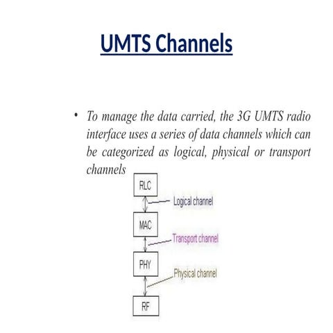 umts logical channels, it's type and description | PPT