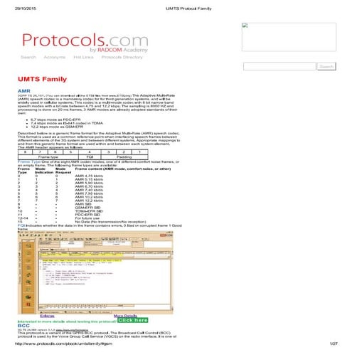 Umts protocol family | PDF