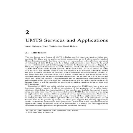 Umts services | PDF