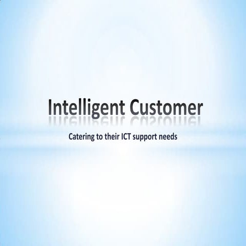 Intelligent Customer | PPT